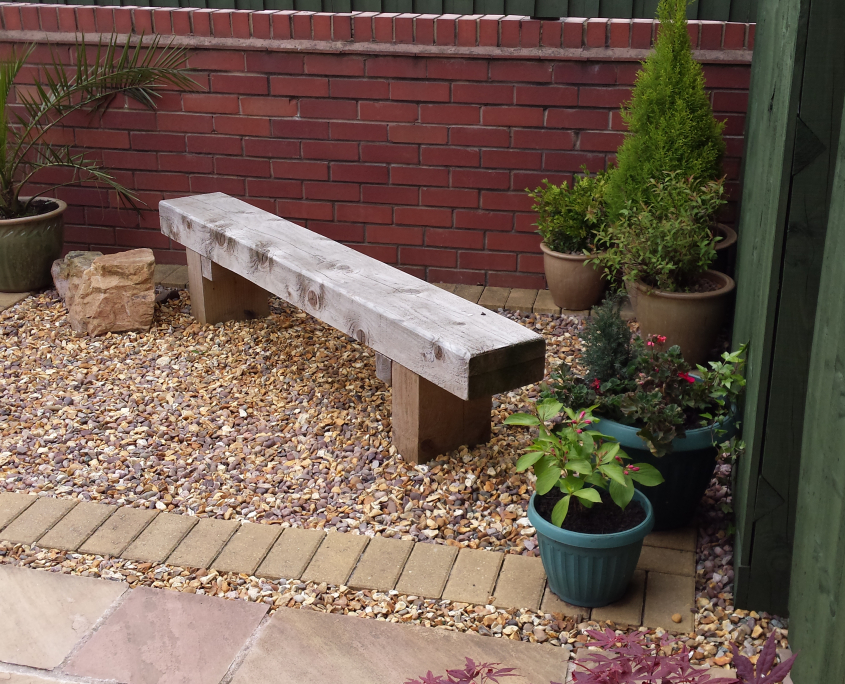 Outdoor Seating - Sleeper & Planter Bench | L&N Landscaping